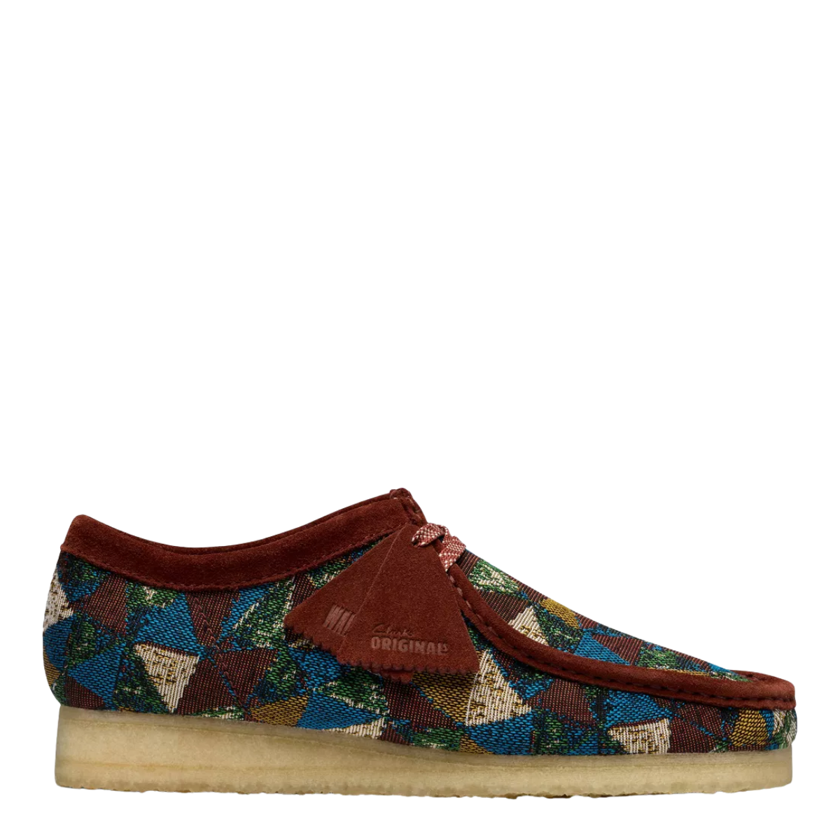 Clarks Men's Wallabee in Multicolour Textile | Getoutsideshoes.com ...