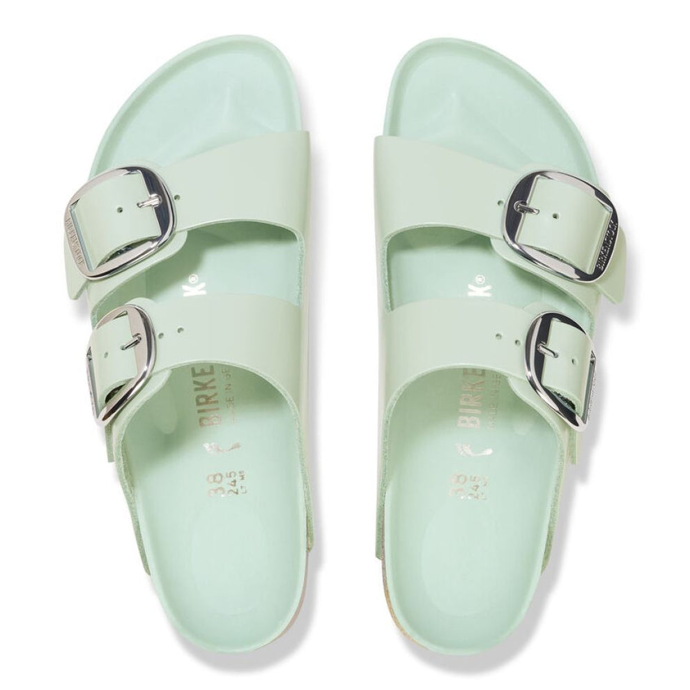 Birkenstock Women's Arizona Big Buckle Natural Leather Patent in High ...