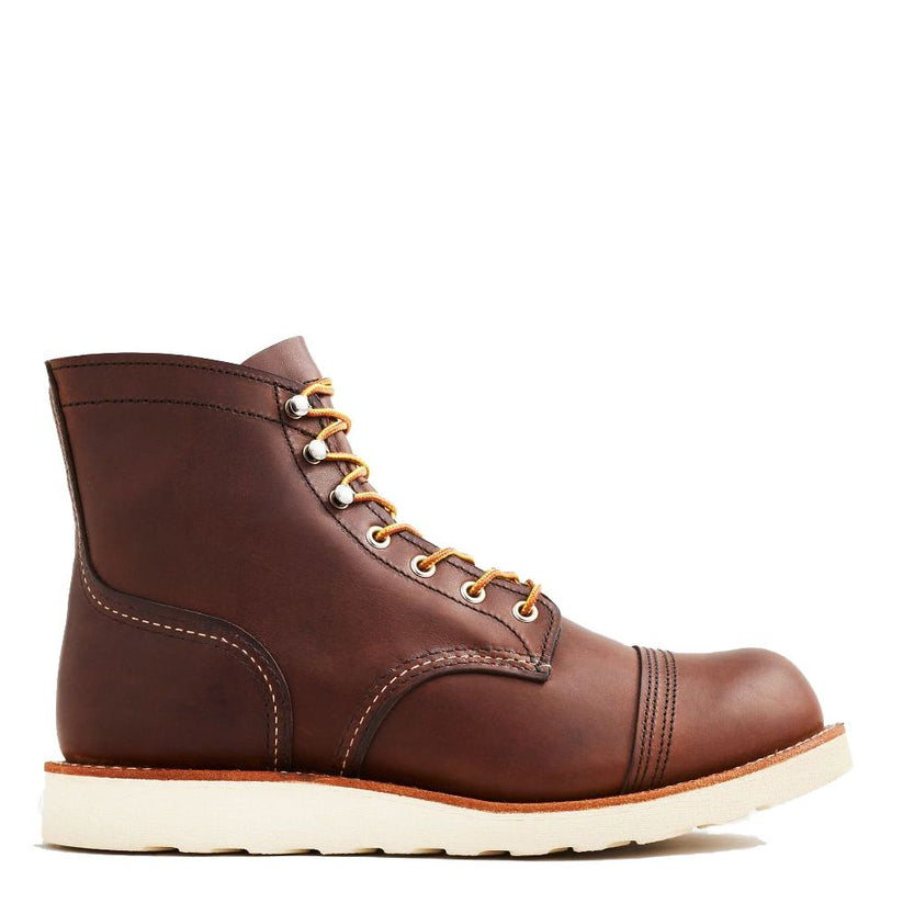 Red Wing Men's Iron Ranger Traction Tred 8088D in Amber Harness Leather ...