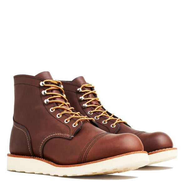 Red Wing Men's Iron Ranger Traction Tred 8088D in Amber Harness Leather ...